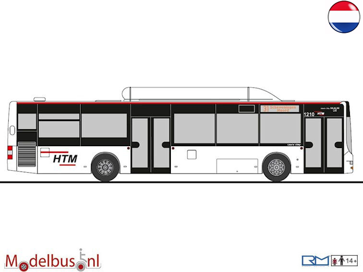 Rietze 72699 HTM MAN Lions City CNG | Modelbus.nl