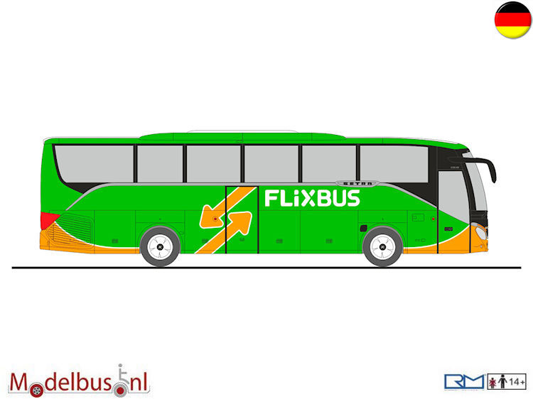 Rietze 77911 Setra S515 HD Flixbus | Modelbus.nl