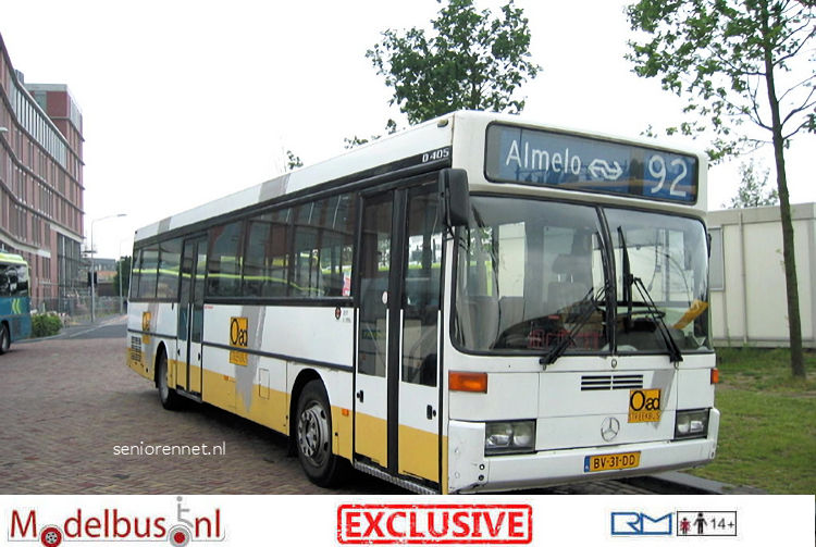 Rietze 71842-009 OAD Mercedes Benz O405 Almelo | Modelbus.nl