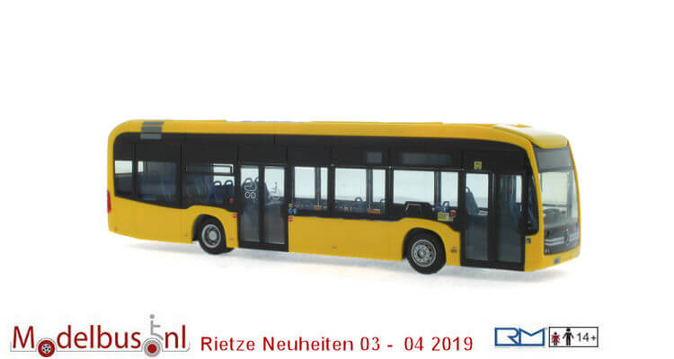 Rietze 75504 Mercedes-Benz eCitaro BVG Berlin | Modelbus.nl