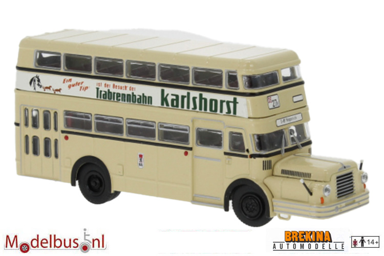 Brekina 61207 IFA Do 56 BVG Trabrennbahn Karlshorst | Modelbus.nl